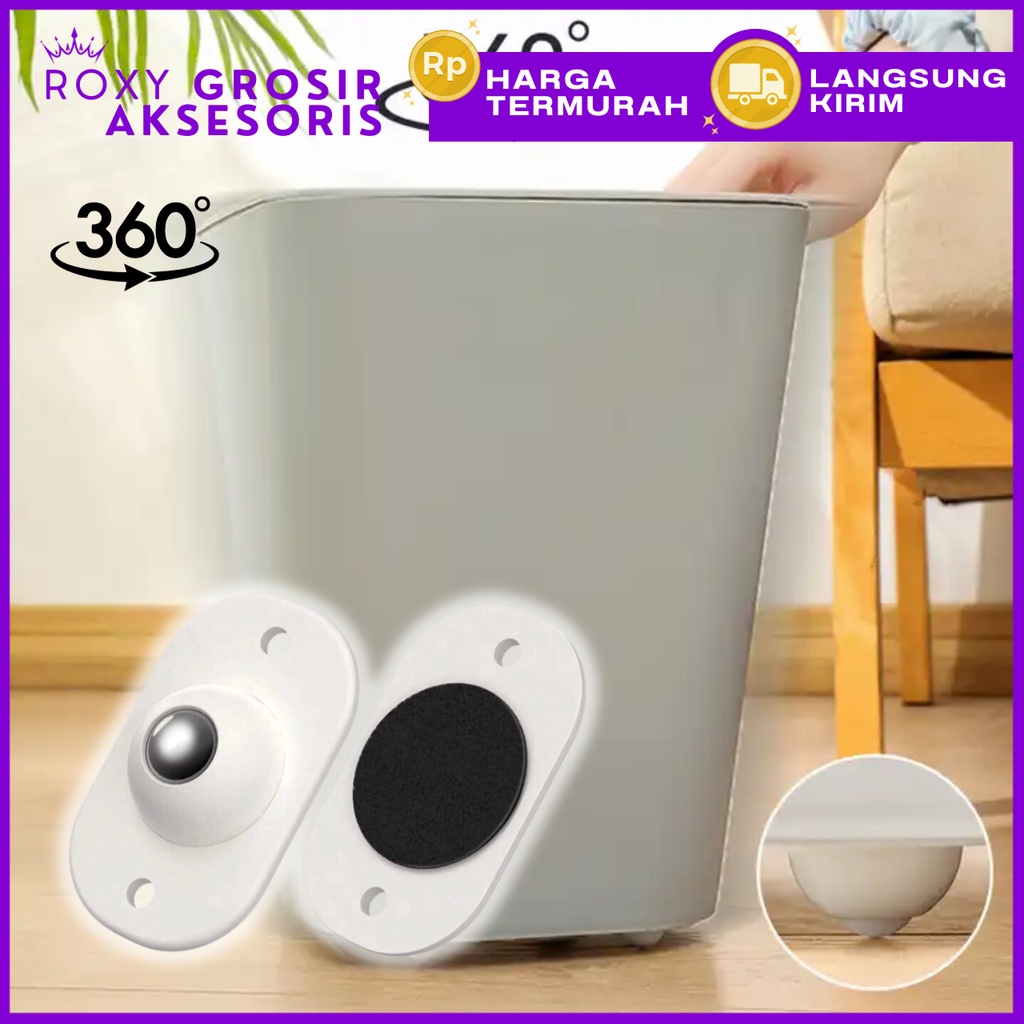 Jual Roda Mini Tempel / Roda Tempel Kotak Storage Box 360 Derajat ...