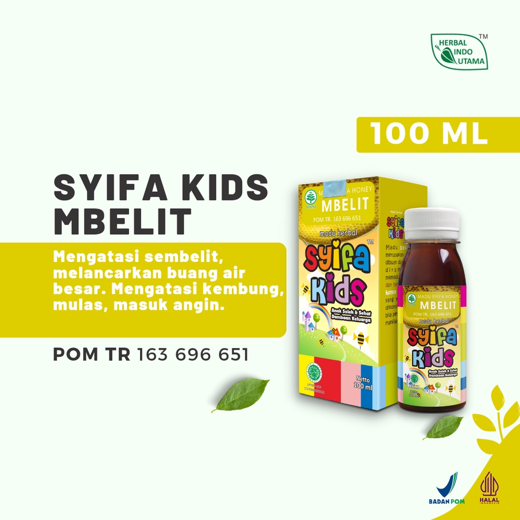 Jual Madu Anak Syifa Kids MBELIT Bantu Lancarkan Saluran Pencernaan 100 ...