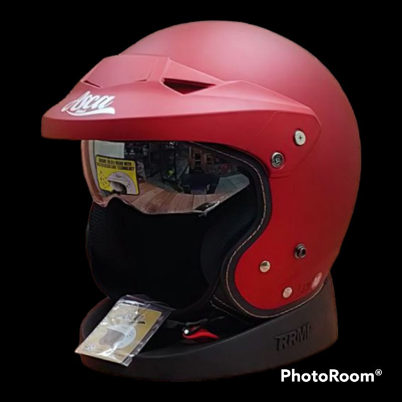 Jual Helm Asca Retro Solid All Color Terbaru | Shopee Indonesia