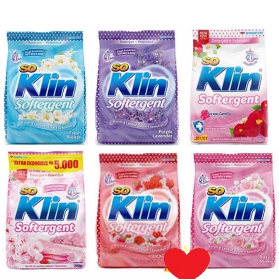 Jual SABUN DETERJEN BUBUK SOKLIN SOFTERGENT 215gr SABUN CUCI DETERGENT ...