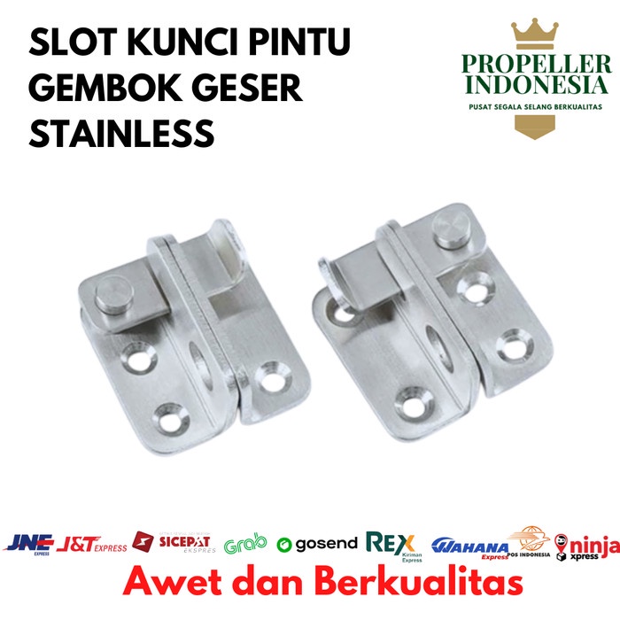 Jual Slot Kunci Pintu Geser Stainless Grendel Kunci Gembok | Shopee ...