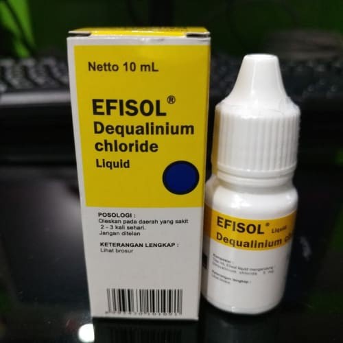 Jual EFISOL LIQUID 10 ML Obat Kumur dan Oles Sariawan/Bibir Pecah Pecah ...