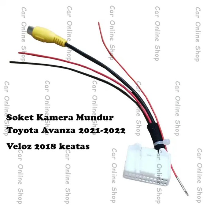 Jual Soket kamera input head unit avanza 2021 2022 dan Veloz 2018 Raize ...