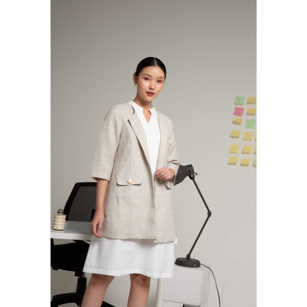 Jual White Mode Akiane Suits - Blazer Wanita Outer Cewek | Shopee Indonesia