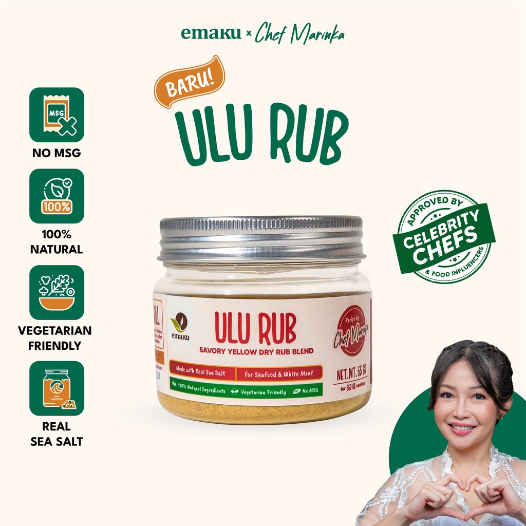 Jual Dry Rub Emaku Jar Bumbu Masak Dapur Ulu Rub | Shopee Indonesia