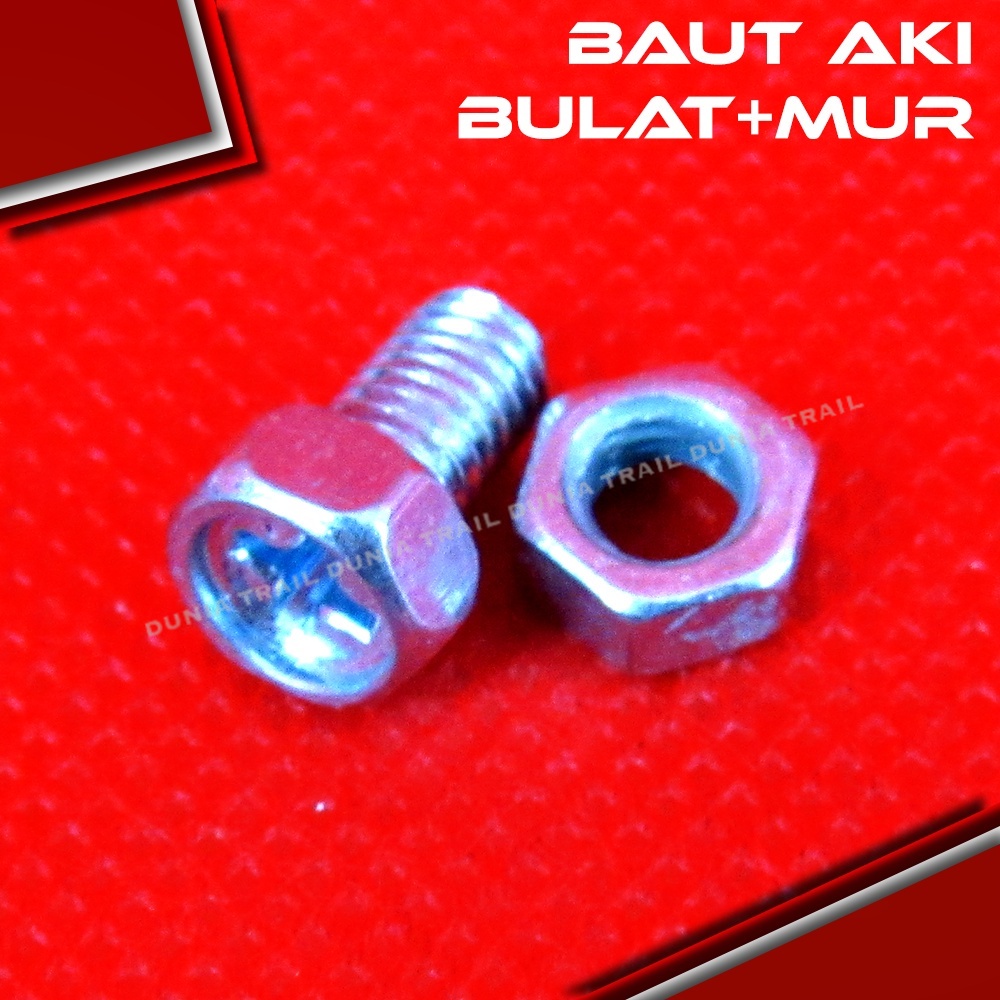 Jual baut aki + mur model bulat dan kotak BEST QUALITY BY DUNIA TRAIL ...