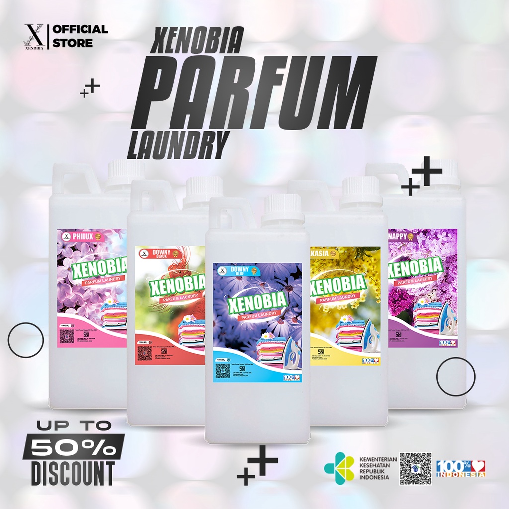 Jual Parfum Laundry Xenobia Grade A plus / Parfum pakaian 1 Liter Botol ...