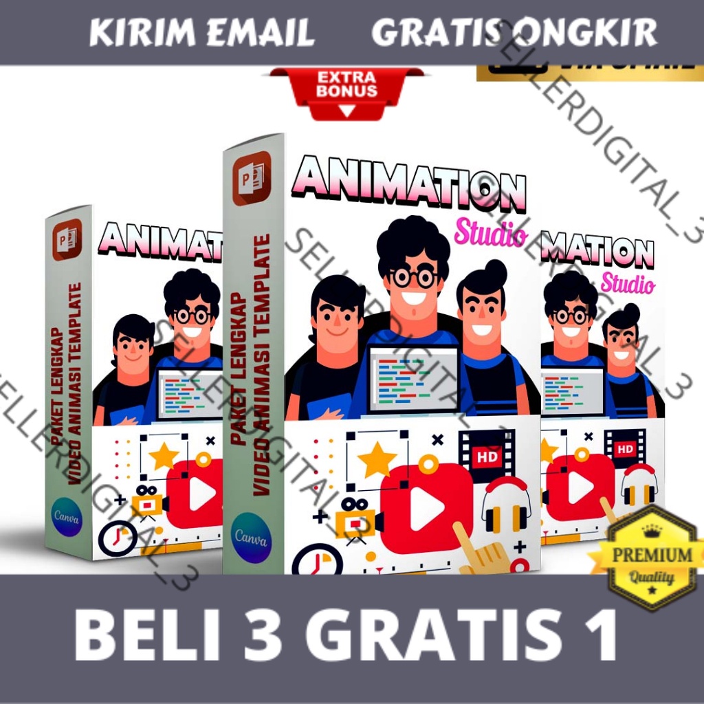 Jual ANIMASI STUDIO Templates Video Animasi + Asset Ready | Shopee ...