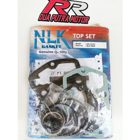 Jual perpak gasket paking packing top set kit topset blok block seher piston honda cb125 gl125 ...