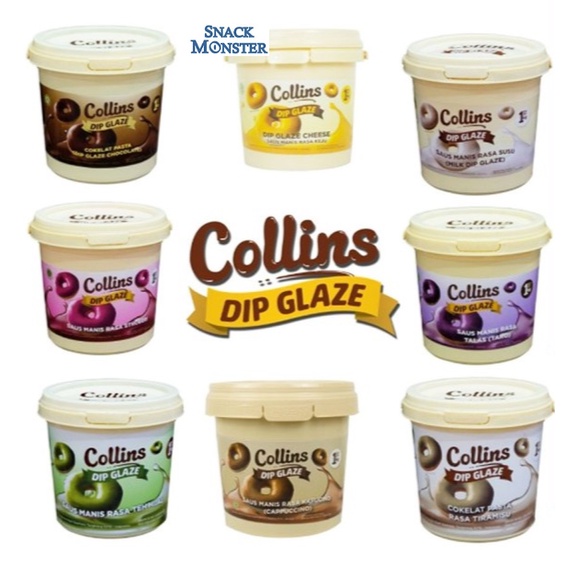 Jual Collins Dip Glaze Choco Crunchy Topping Kue Donut Pisang - Netto 1 ...