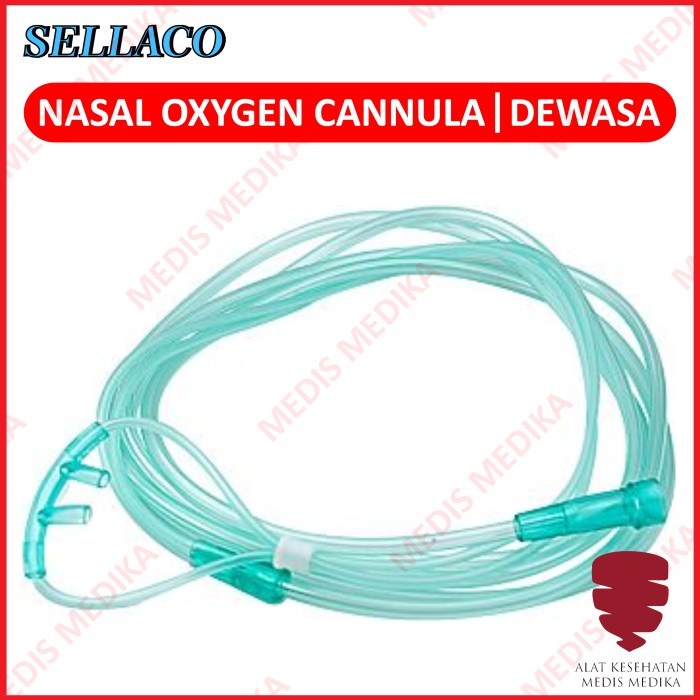 Jual Sella Nasal Oxygen Cannnula Adult Selang Kanul Oksigen Hidung ...