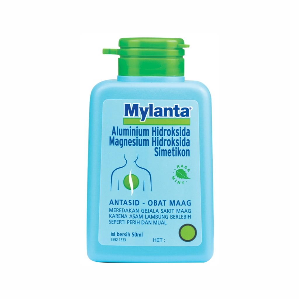 Jual Mylanta Obat Maag Cair Liquid 50 ml / Gerd / Asam Lambung | Shopee ...