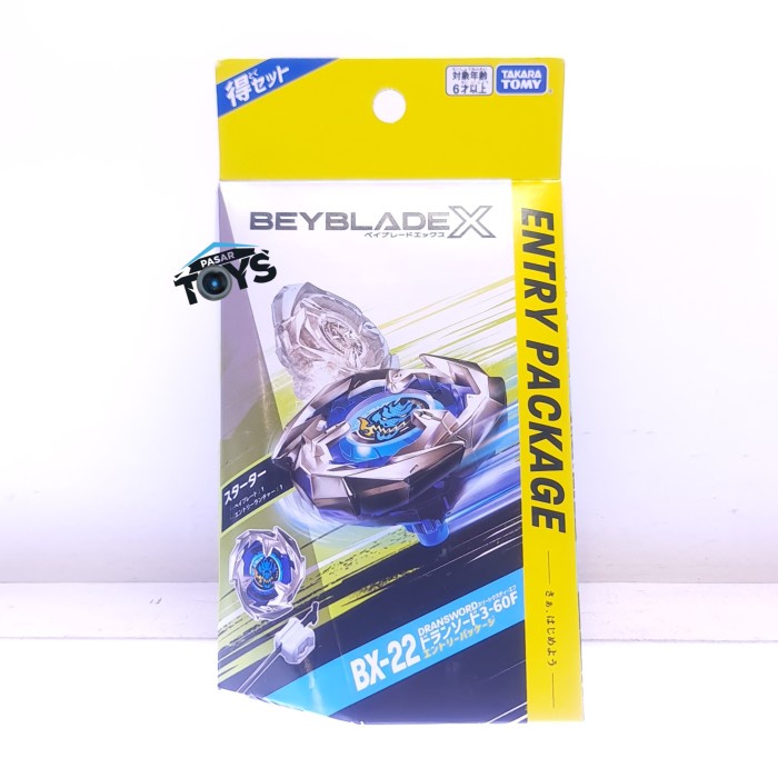 Jual BeybladeX Beyblade X Dransword 3-60F Entry Package BX-22 Takara Tomy | Shopee Indonesia