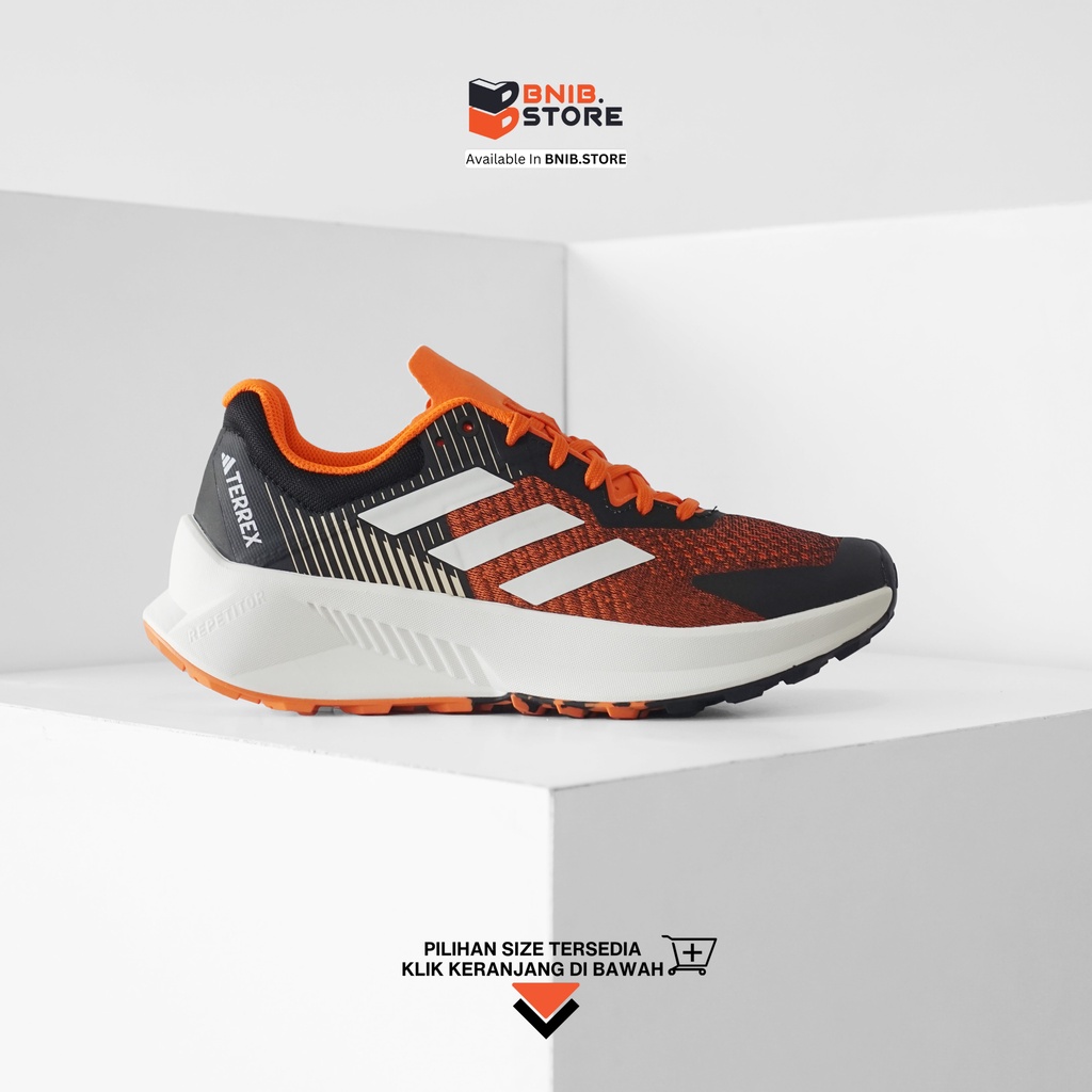 Jual ADIDAS Terrex Soulstride Flow Trail Black Orange [HP5564] Original ...