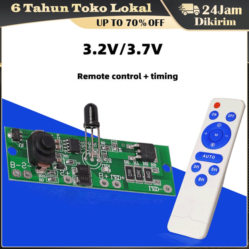 Jual PCB led SMD 5730 remote 3.7v - 4.2v 18650 DIY lampu panel surya ...