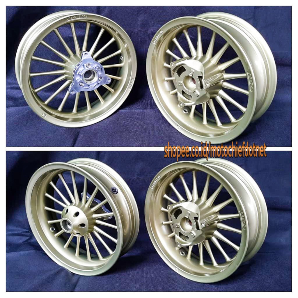 Jual Velg Racing Tapak Lebar POWER New NMAX 155 2020 Classic P18 Bronze ...