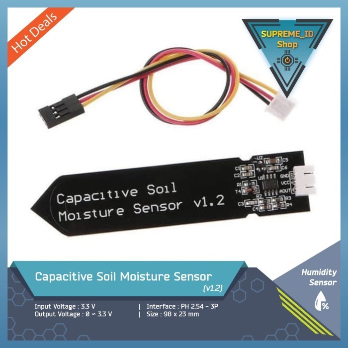 Jual Precision Capacitive Soil Moisture Sensor v2.0 | Kelembapan Tanah ...
