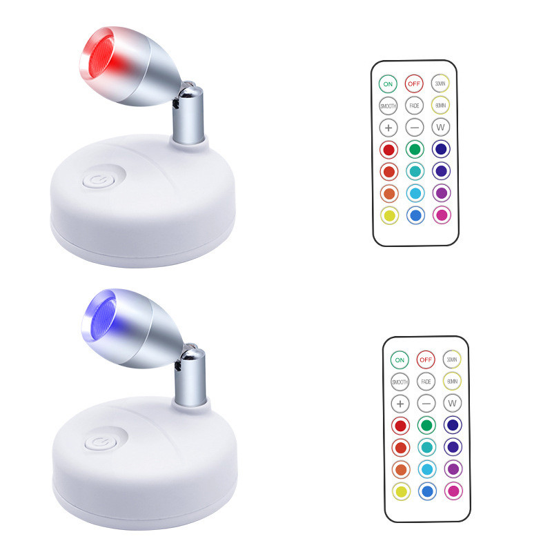 Jual Battery Powered Wireless RGB Led Spotlight Ceiling Lamp Under ...