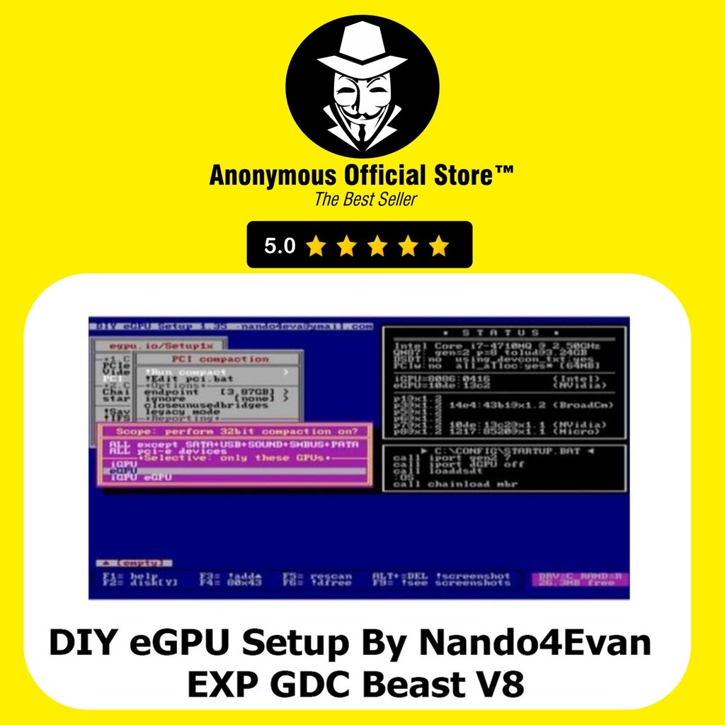 Jual PROGRAM DIY EGPU SETUP BY NANDO4EVAN EXP GDC BEAST V8 FULL VERSION ...