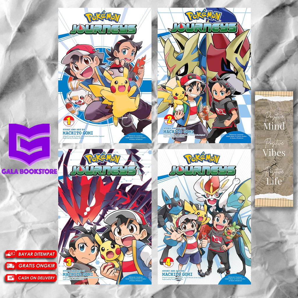 Jual komik / Manga Pokémon Journeys, Vol 1-4 (English) | Shopee Indonesia