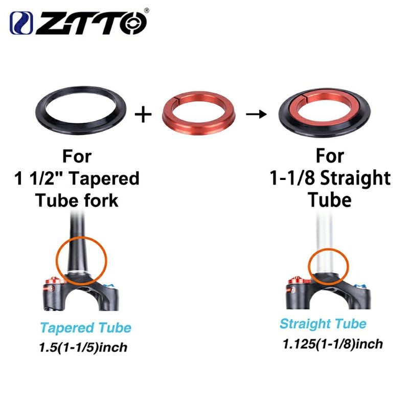 Jual ZTTO Headset Premium 44mm to 55mm (44-55mm) Lengkap dengan Reducer ...