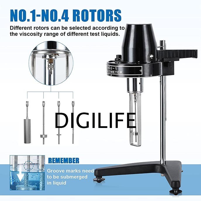 Jual Rotary Viscometer NDJ1 Analog Viscosity Tester Viskometer NDJ-1 ...