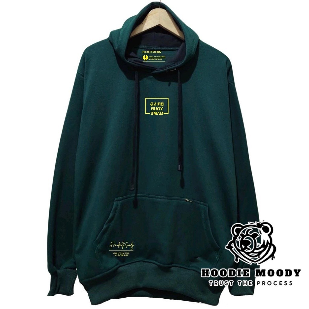 Jual hoodie moody hoodie pria bring your game warna pink hitam putih ...