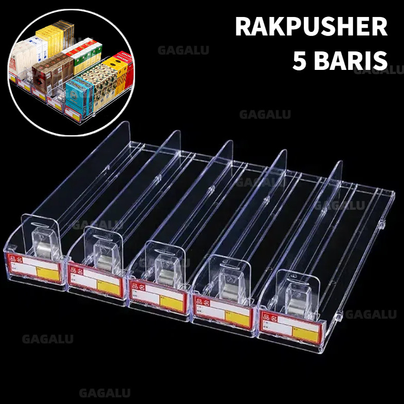 Jual GAGALU Rak Pusher Display Acrylic Otomatis / Tempat Rokok / Rak ...