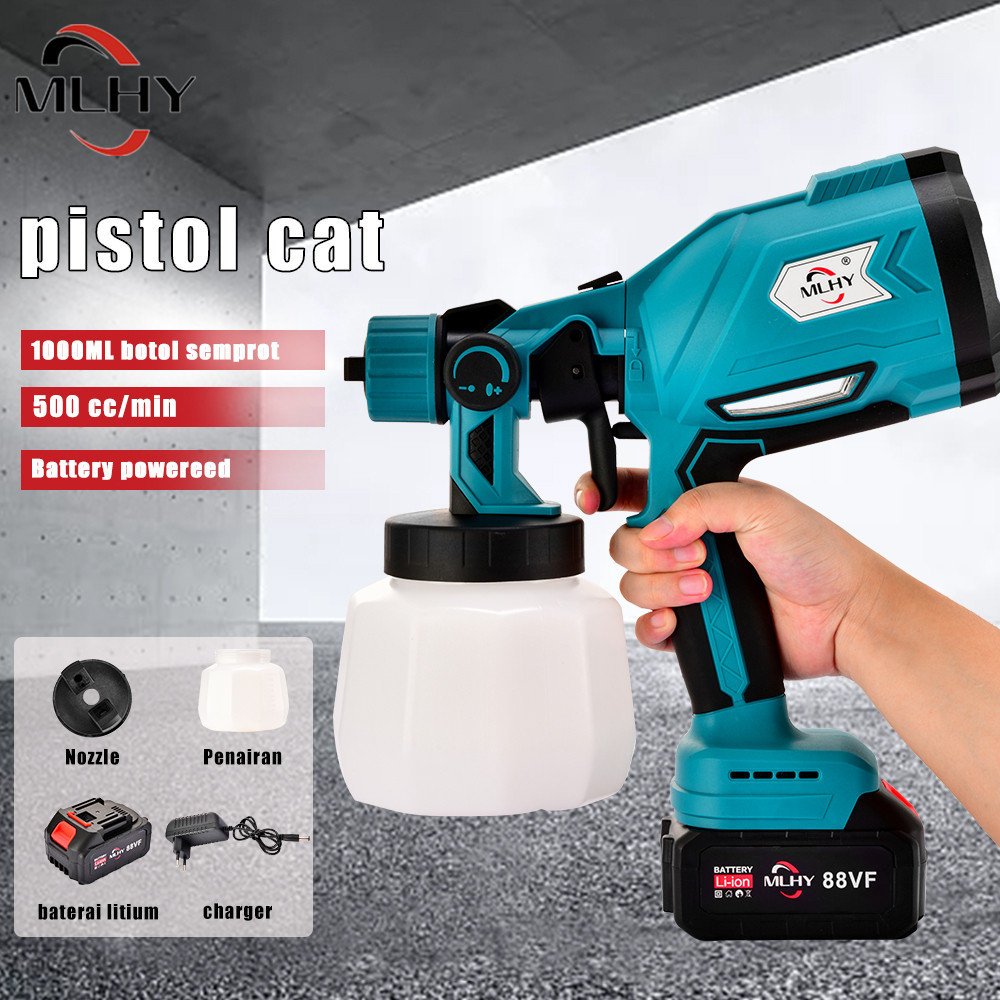 Jual MLHY 1000ML Spray gun elektrik/Alat Semprotan Cat Spray/mesin ...