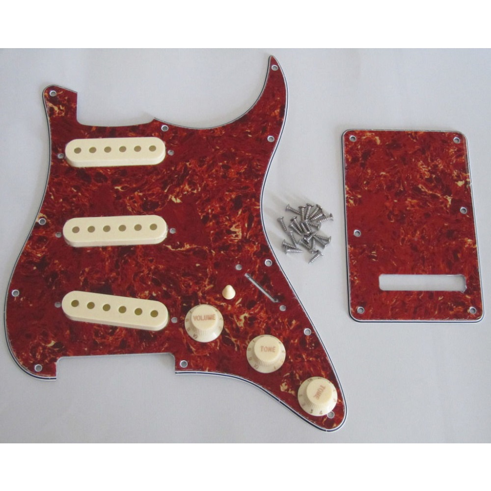Jual Vintage Tortoise ST SSS Pickguard with Aged White Pickup Covers ...
