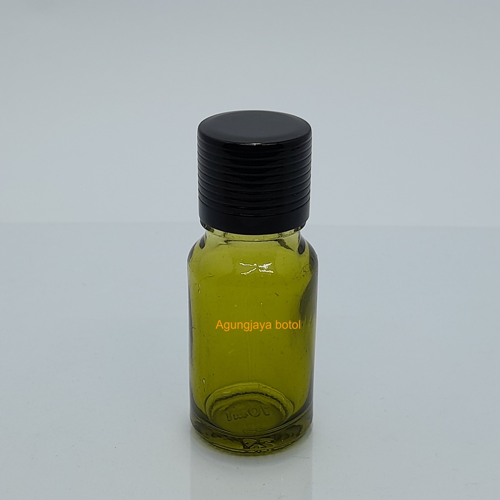 Jual Botol Kaca Kosmetik Br 10 ml Olive Original T 38 Tutup Drop Neck ...
