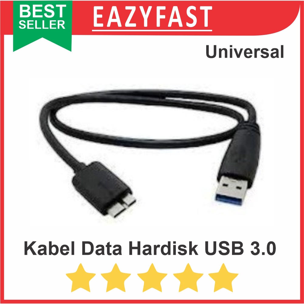 Jual Kabel Data Hardisk HDD Eksternal External USB 3 3.0 to USB Micro B ...