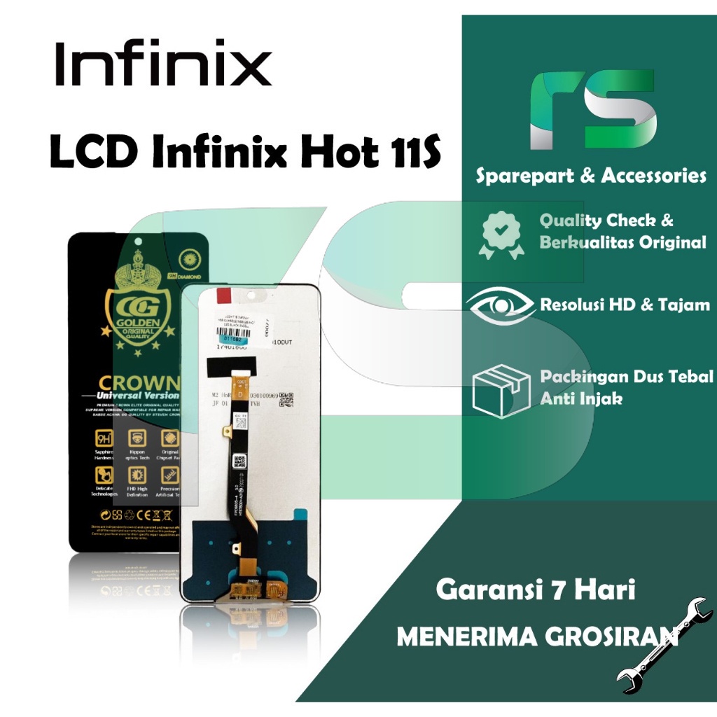 Jual LCD INFINIX HOT 11S NFC X6812 X6812B FULLSET TOUCHSCREEN ORIGINAL ...