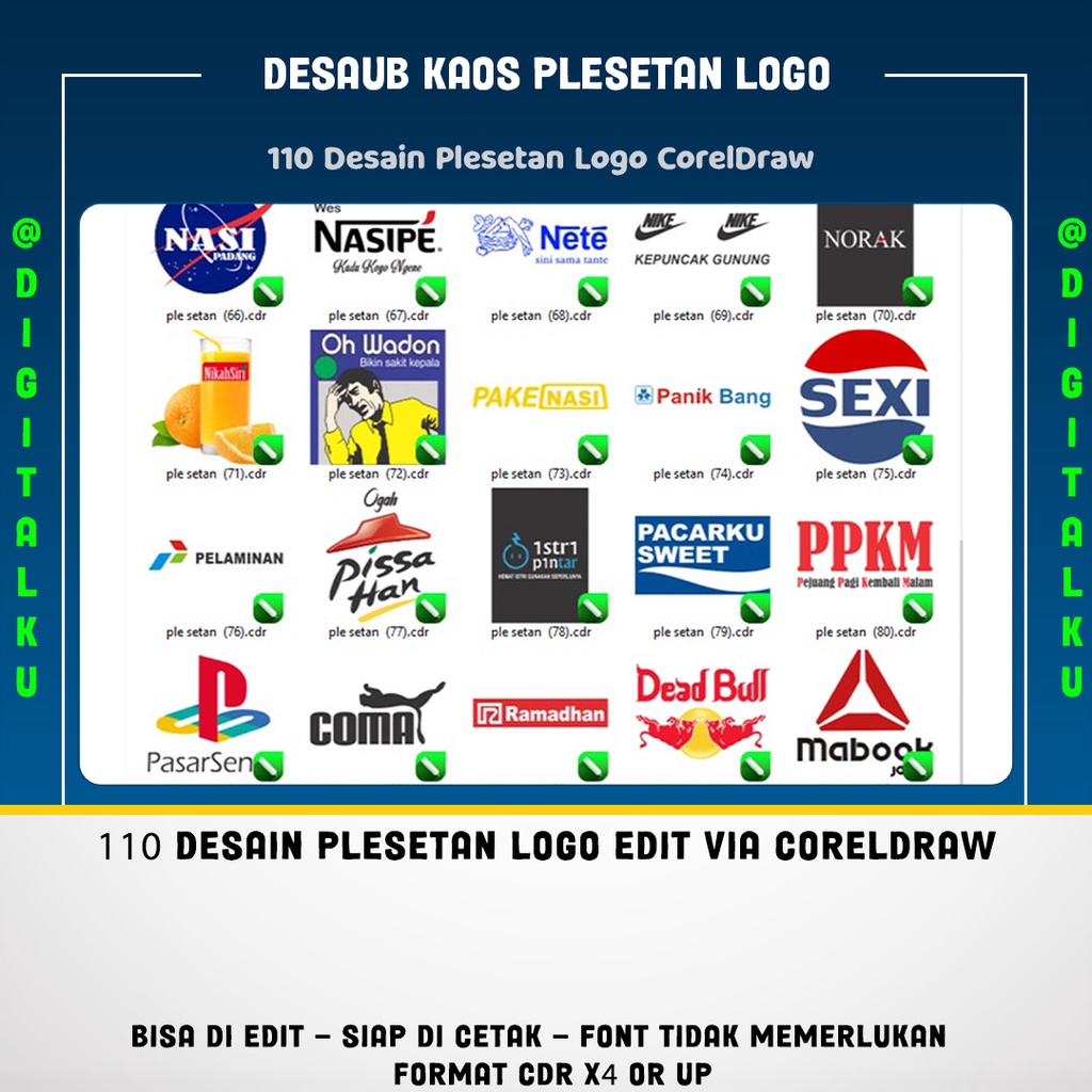 Jual 110 Desain Plesetan Logo CorelDraw Versi 2022 | Shopee Indonesia Jual 110 Desain Plesetan Logo CorelDraw Versi 2022 | Shopee Indonesia