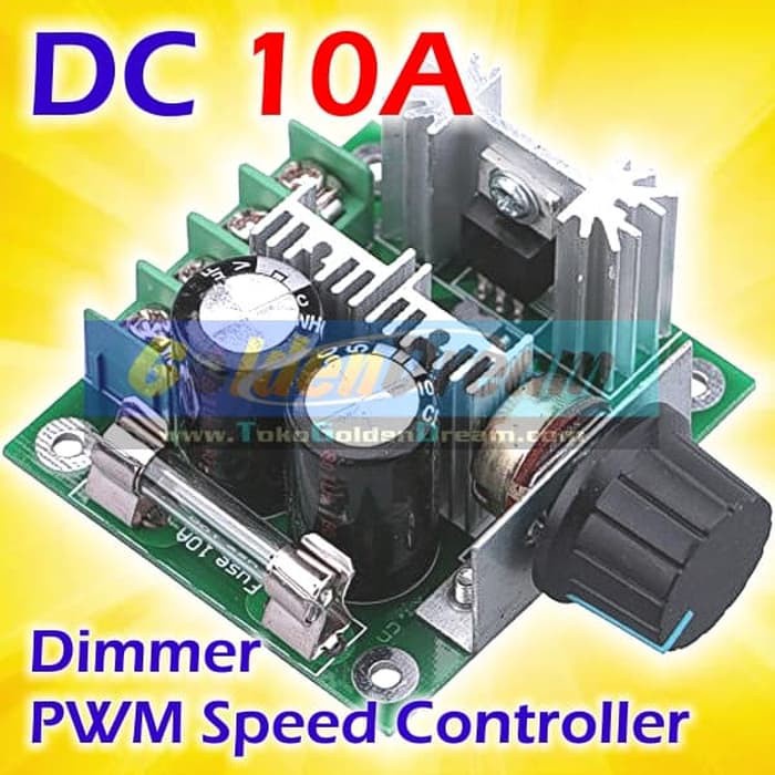 Jual Dimmer DC 10A PWM Speed Controller Motor LED 12-40v 400w Dim Regulator | Shopee Indonesia