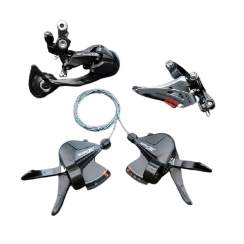Jual Mini Groupset Shimano Altus Alivio 2 x 9 Speed Shifter RD FD ...