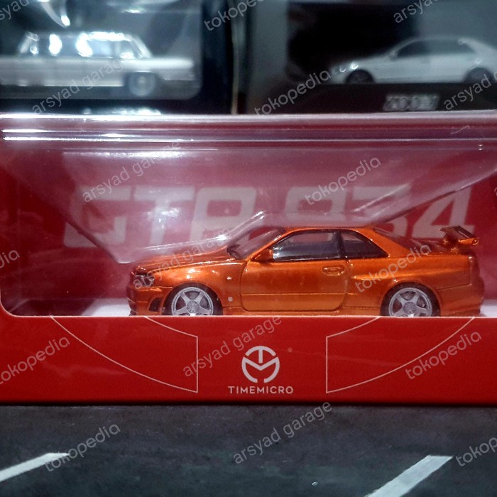 Jual Diecast Time Micro Nissan Skyline GTR R34 Orange Segel LP27 ...