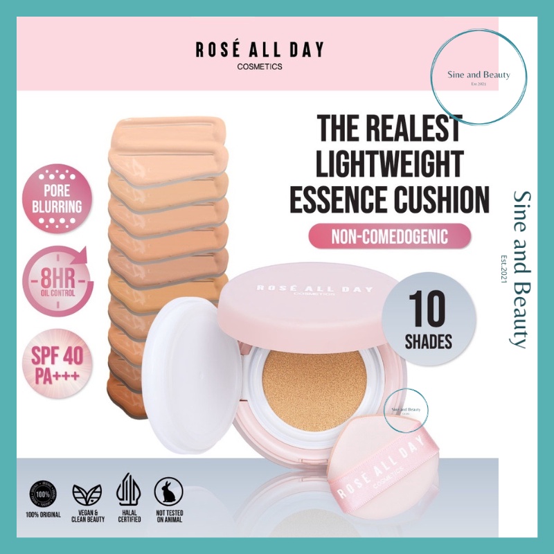 Jual Rosé All Day The Realest Lightweight Essence Cushion | Shopee ...