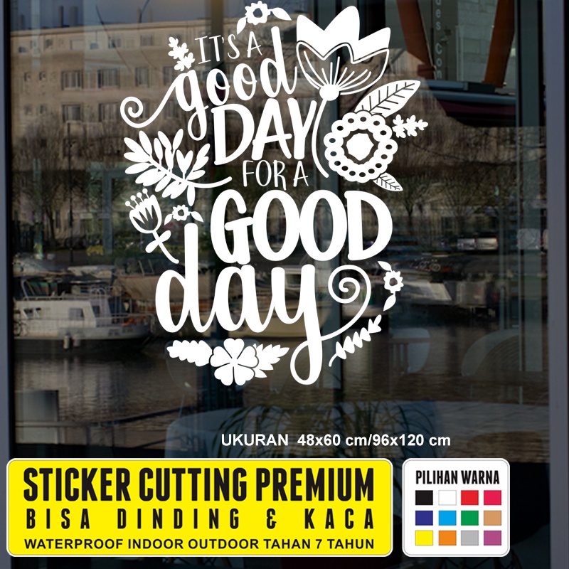 Jual Sticker Sticker Dinding Kaca Motivasi Cafe Kafe Rumah Cutting ...