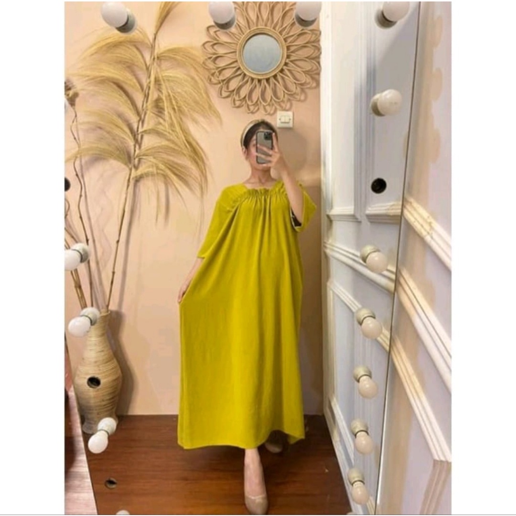 Jual DASTER ZARA CRINKLE / DASTER KERUT DADA JUMBO / DRES CRINGKLE ...