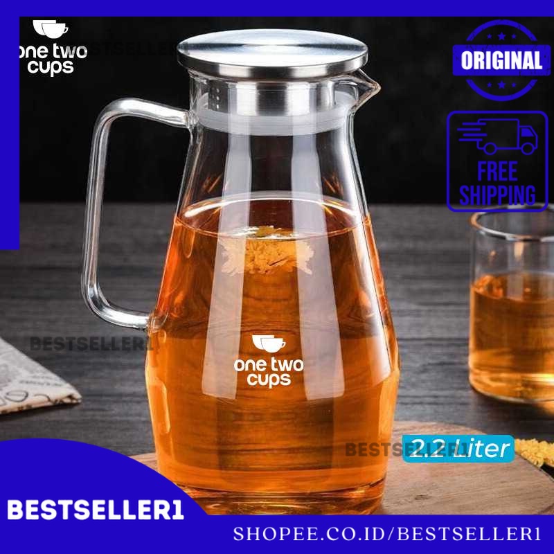 Jual Teko Pitcher Thai Chinese Tea Pot Gelas Set Ceret Kaca Air Minum ...