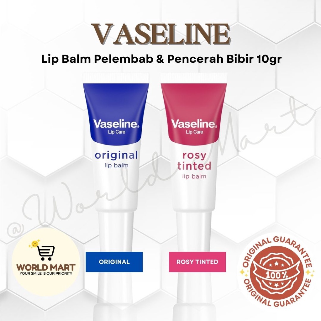 Jual Vaseline Lip Balm Pelembab & Pencerah Bibir Original | Rosy Tinted 10 G - Lip Care | Shopee ...