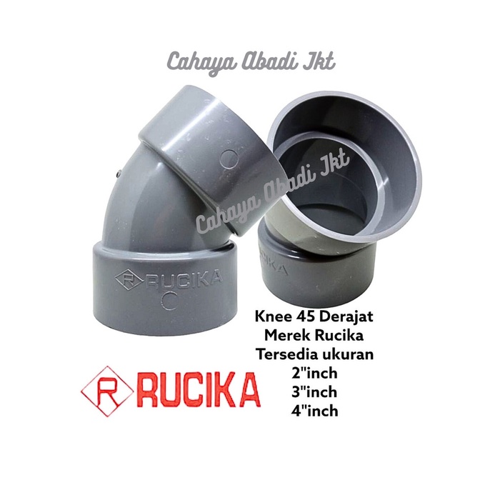 Jual ELBOW 45 DERAJAT 3IN PVC RUCIKA - D | Shopee Indonesia