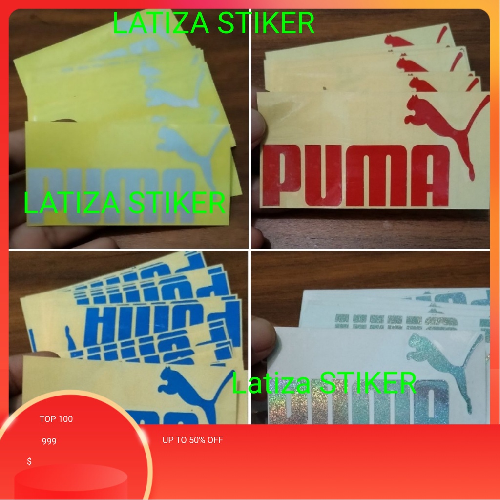 Jual Stiker Motor PUMA Logo Full Warna Hologram Stiker Body Motor Body ...