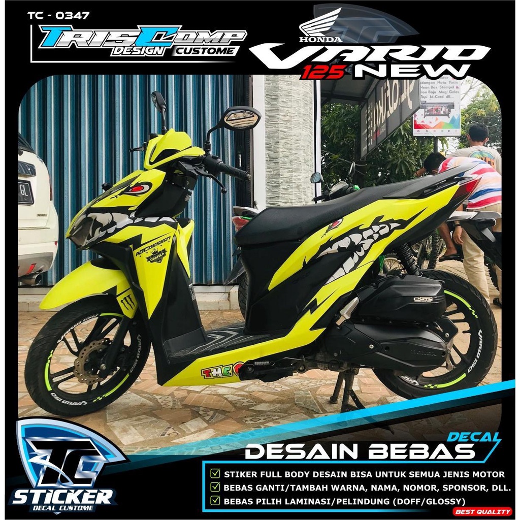 Jual Sticker Vario Decal fullbody vario 125/150 New Tahun 2018 2019 ...