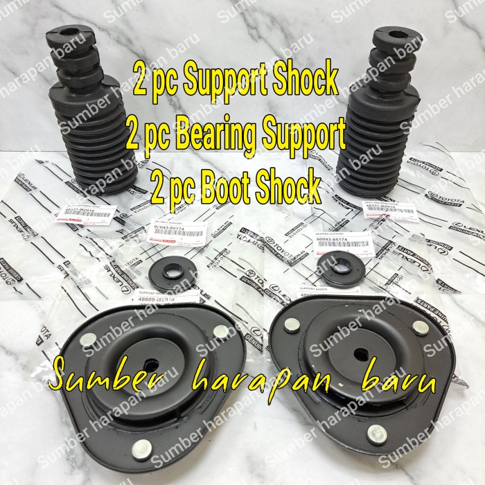Jual Support Shock Set Bearing + Boot Shock Depan Avanza Xenia 2004 ...