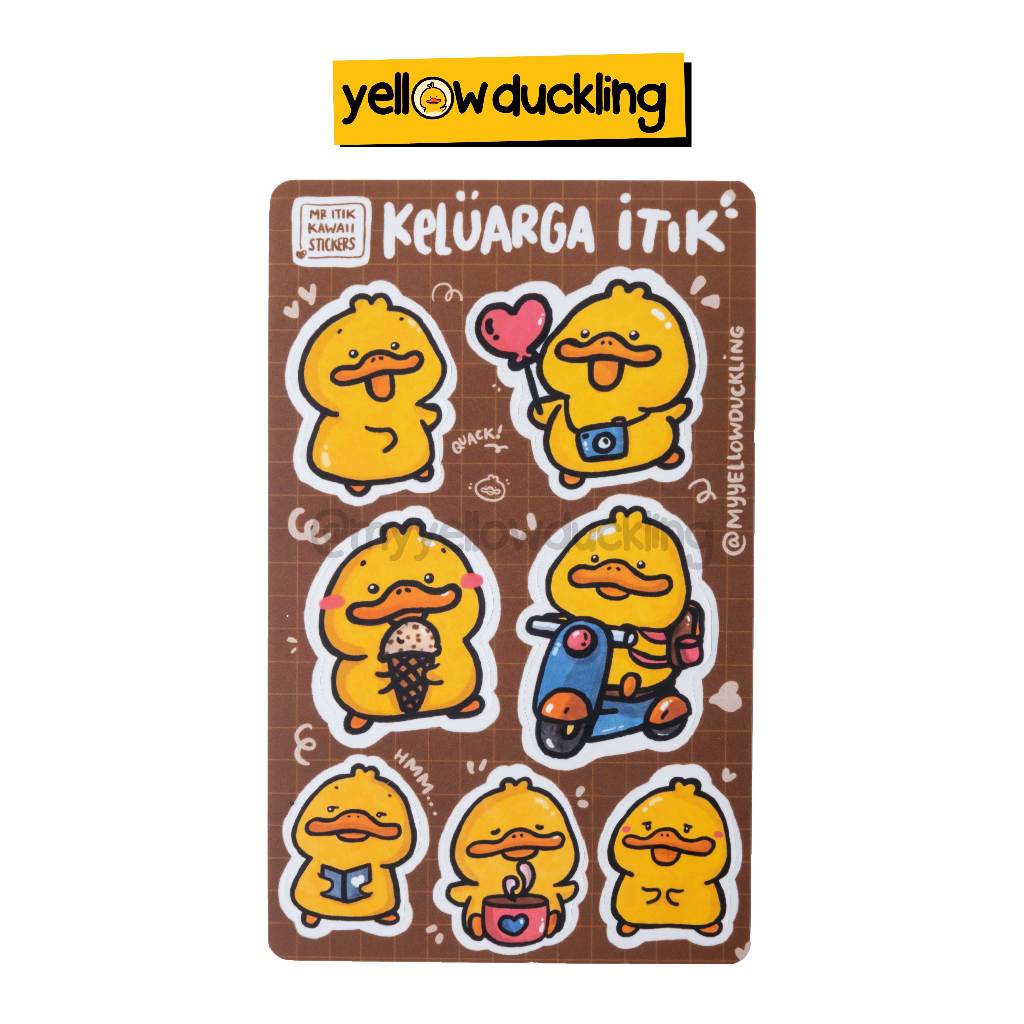 Jual STICKERS - KELUARGA ITIK EDITION STICKER SET - LIMITED EDITION ...