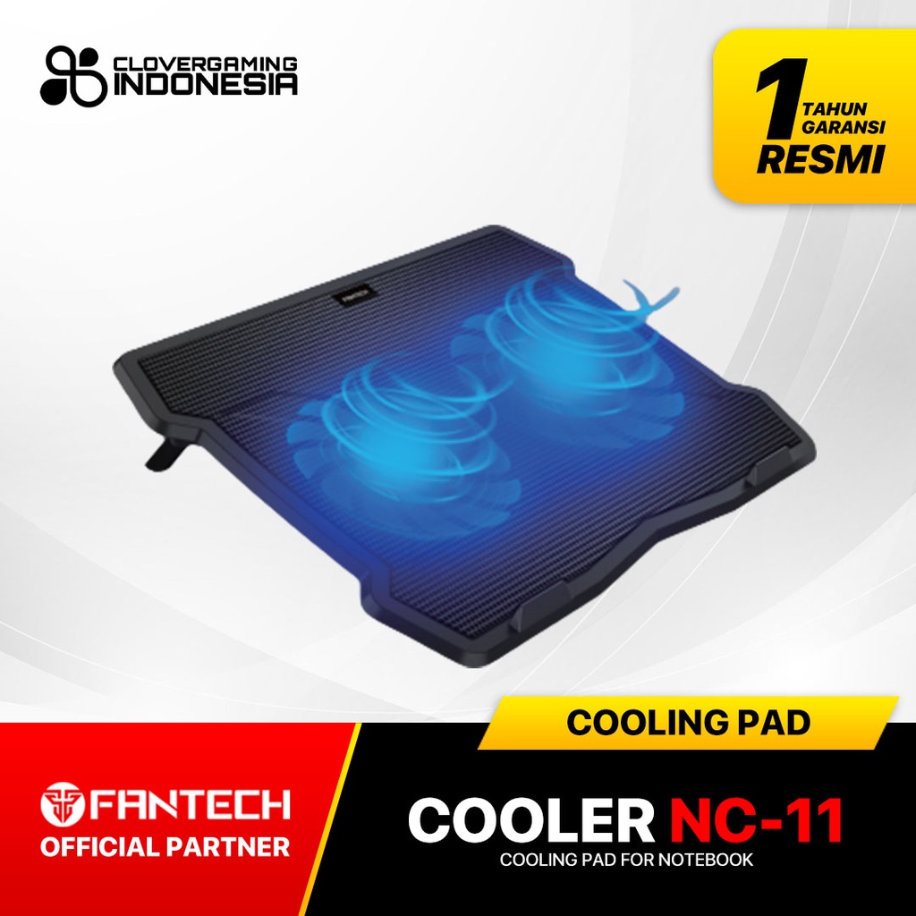 Jual Fantech NC11 NC-11 Cooling Pad Cooler Laptop Notebook 2 Fan 15.6 Inch | Shopee Indonesia