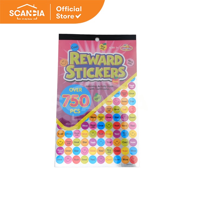 Jual SCANDIA Sticker Book Rewards Stiker Label Semangat 750 Pcs (SL0194 ...