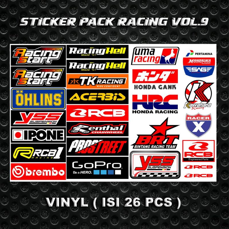 Jual STICKER RACING/ STICKER PACK/STICKER LOGO SPONSOR/SPONSOR RACING ...
